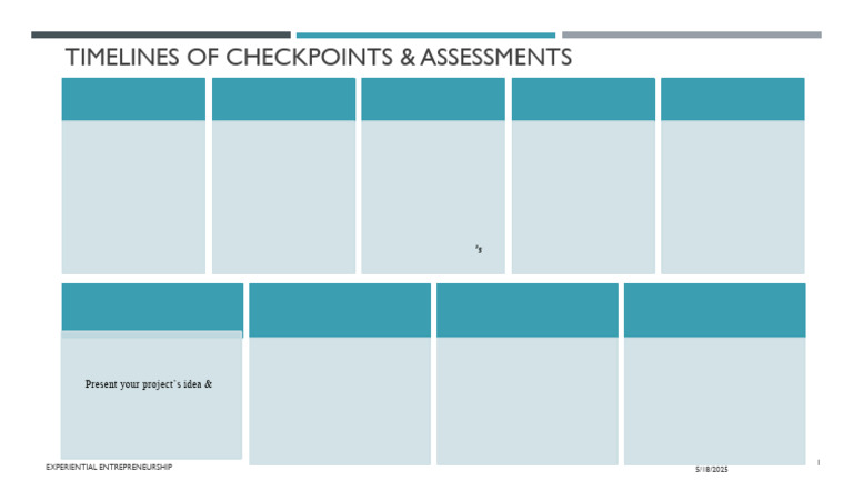 Timelines of Checkpoints Assessments EXE101 | PDF | Business Economics ...