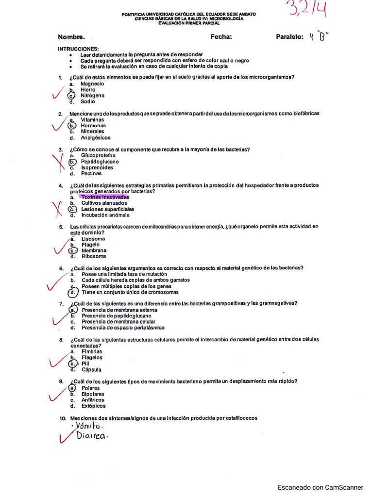 Exámenes Micro | PDF