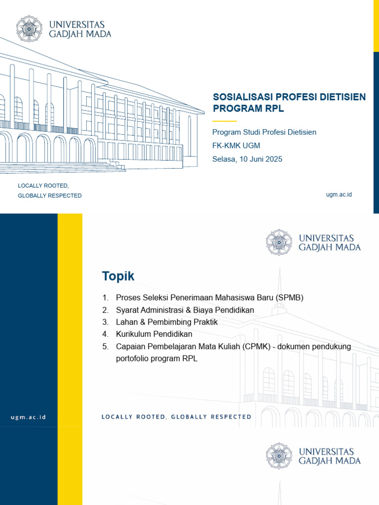 Sosialisasi Profesi Dietisien UGM Batch 13 RPL 10 Jun 2025 | PDF