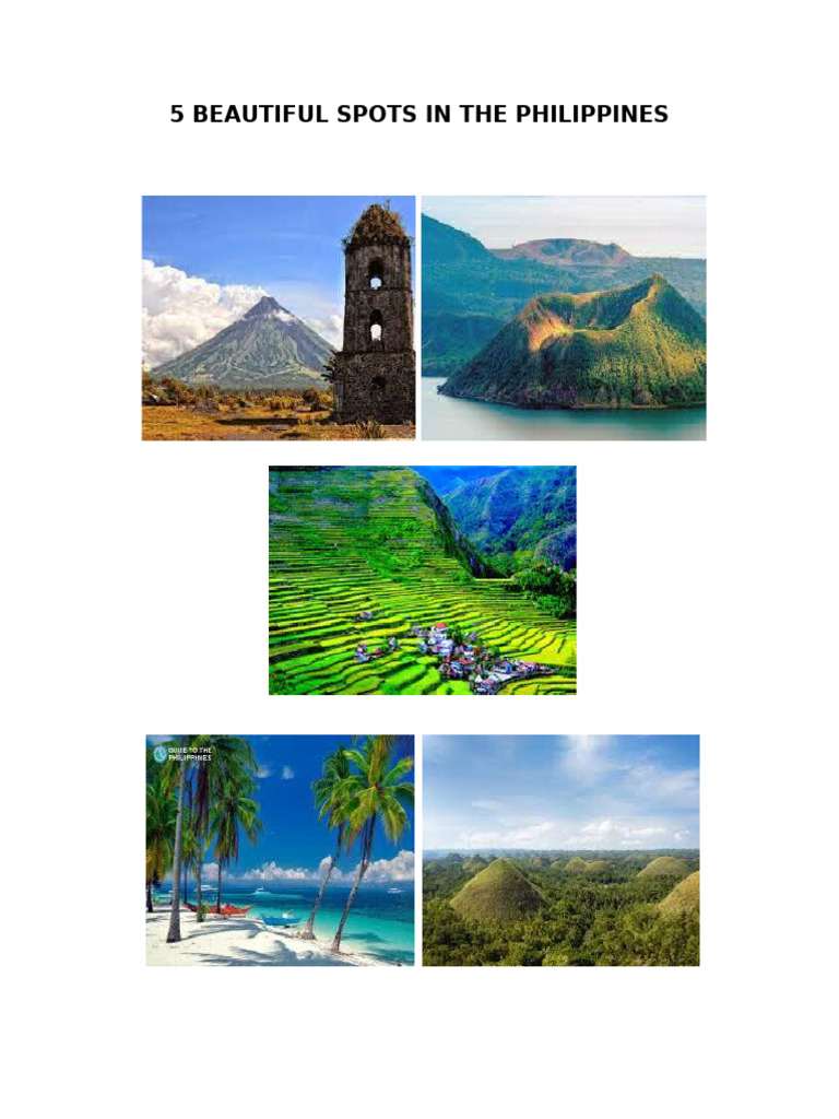 Rence 5 Beautiful Spots in The Philippines | PDF