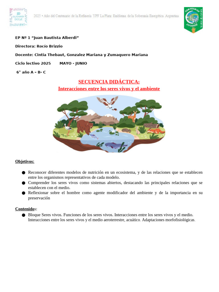 Las Interacciones Entre Seres Vivos | PDF | Biología | Red alimentaria