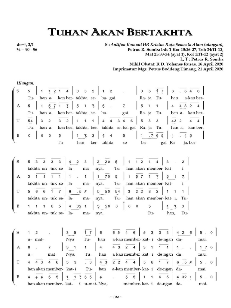 Tuhan Akan Bertahta | PDF