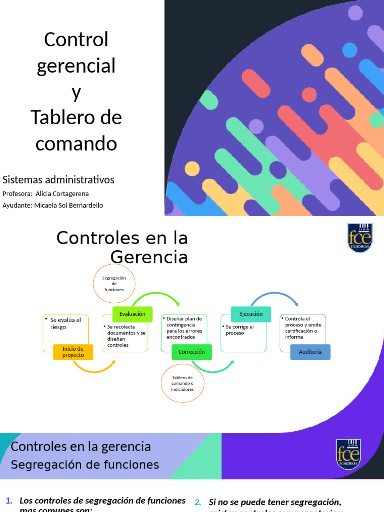 Control Gerencial y Tablero de Comando 2024 | PDF | Auditoría