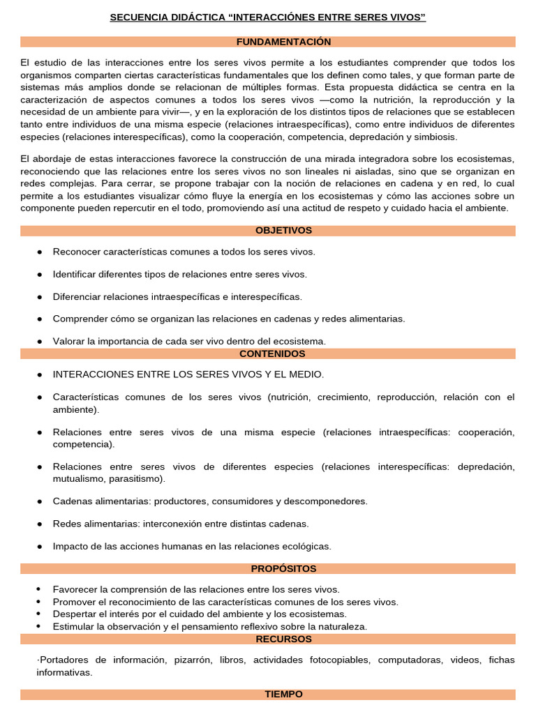 Interacciones entre Seres Vivos y Ecosistemas | PDF | Nicho ecológico ...