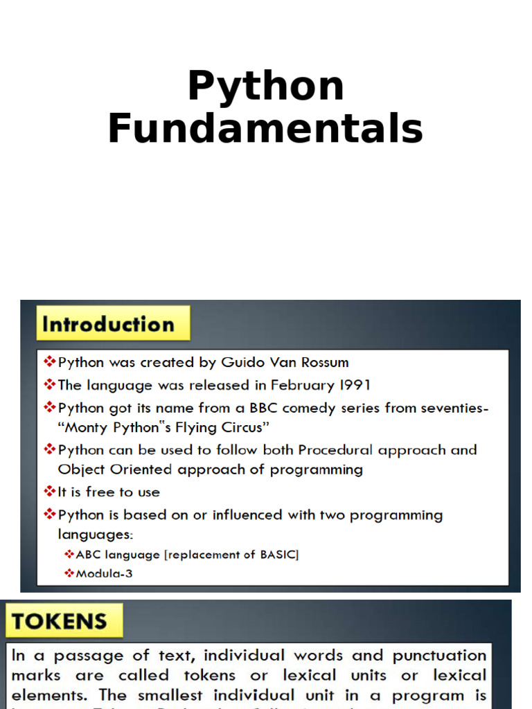 Python Fundamentals | PDF
