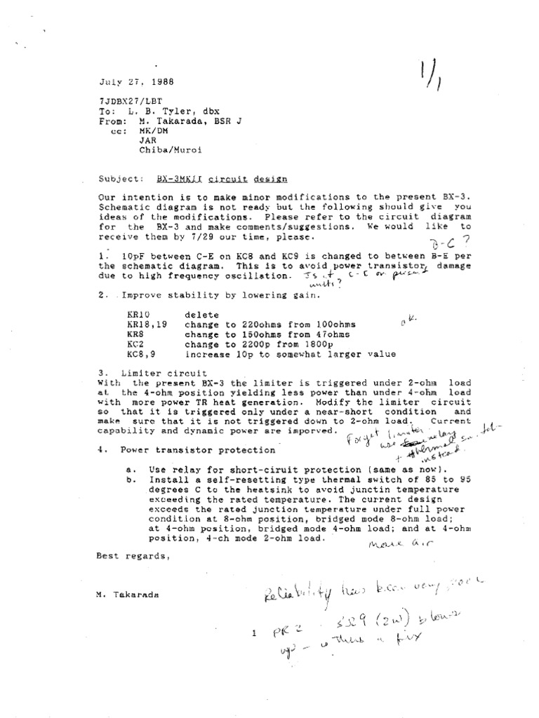 DBX BX3MkII Rework Instructions | PDF