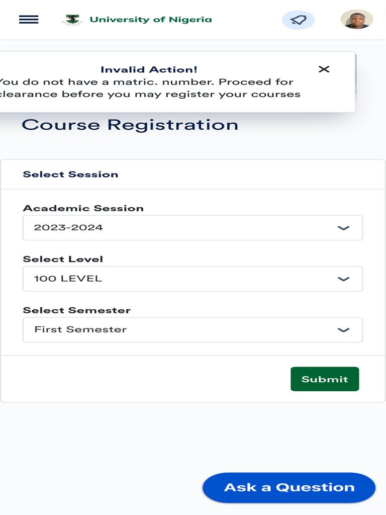 Unn Course Registration Guide 2023 24 Pdf