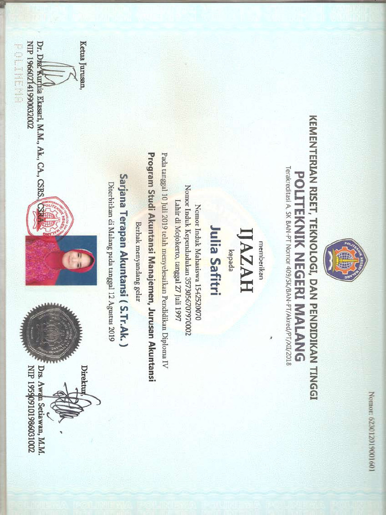 S-1. Ijazah PDF | PDF