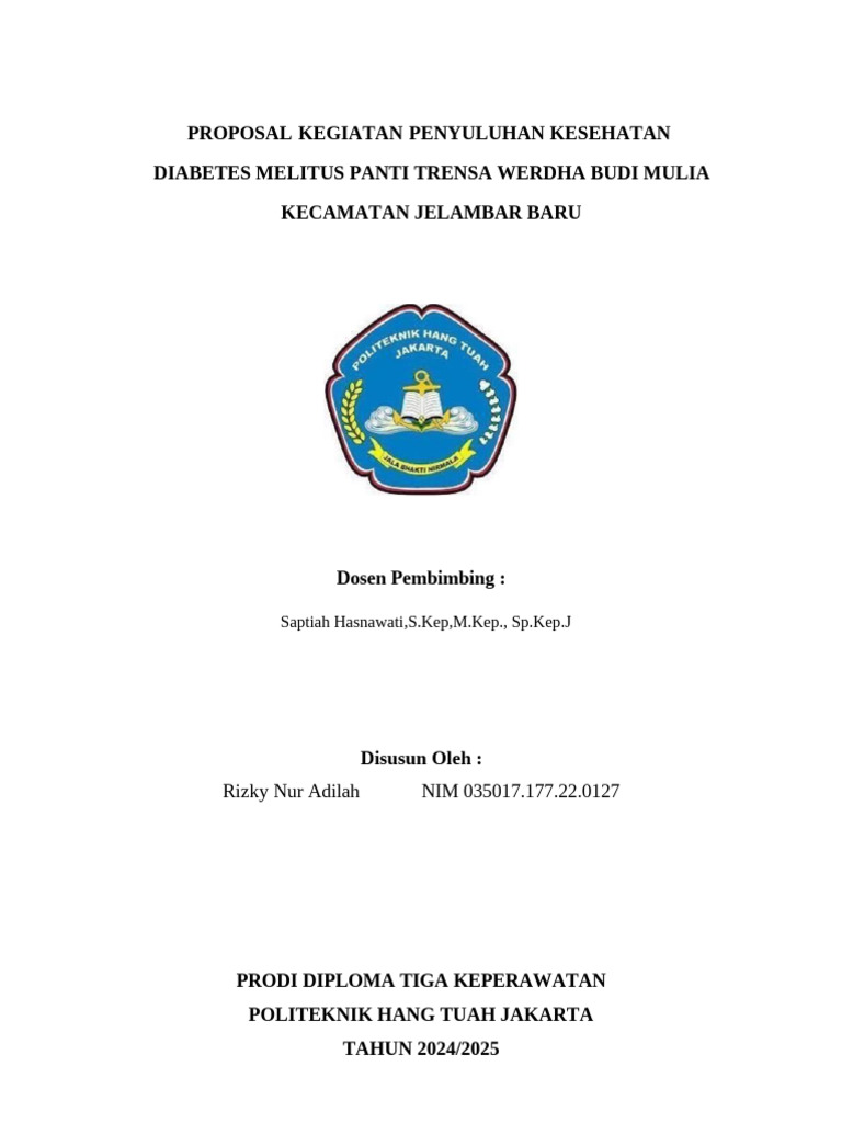 Sap DM Gerontik Adilah | PDF