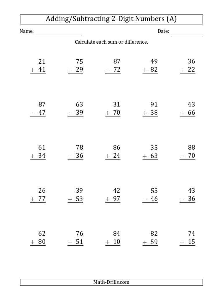 Grade 1 Term 1 Week 9 1 Maths Drill | PDF