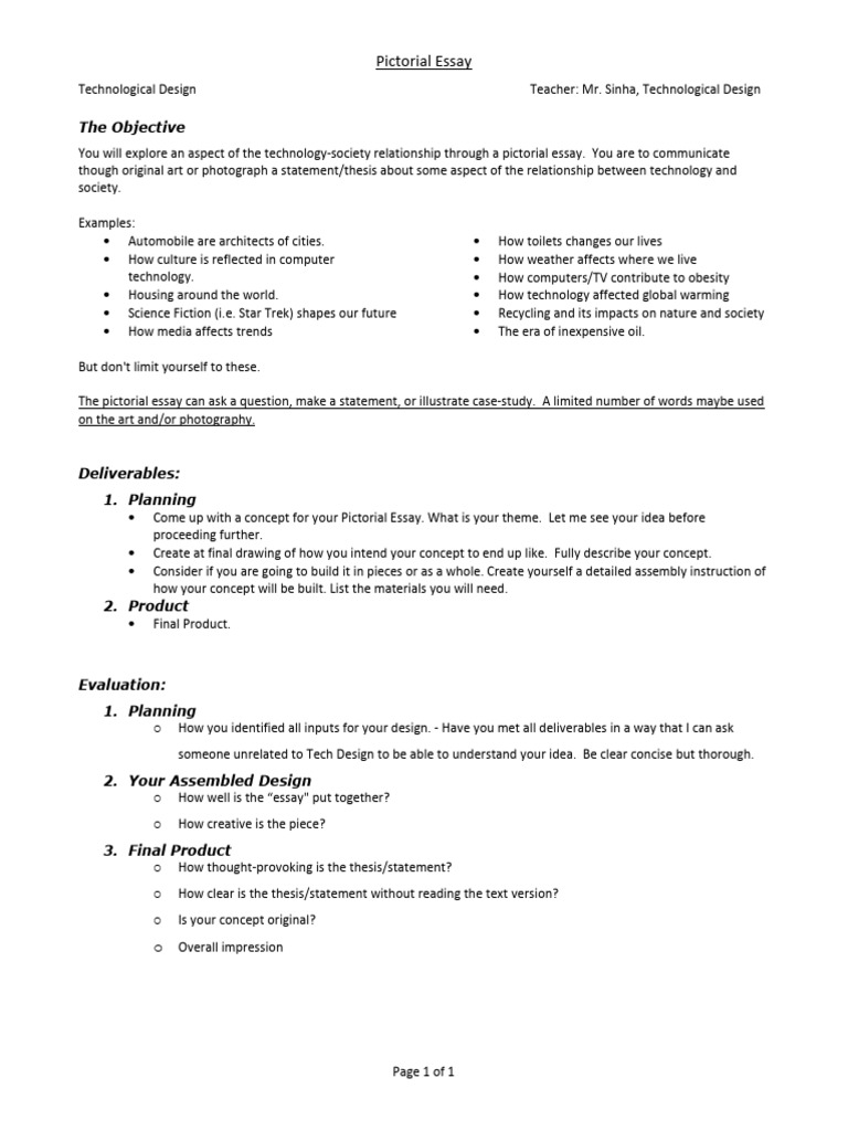 Pictorial Essay V2R1 | PDF | Essays