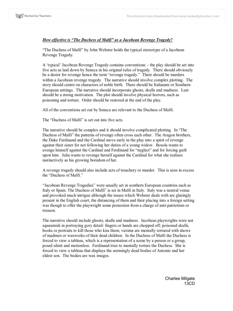 Duchess of Malfi | PDF