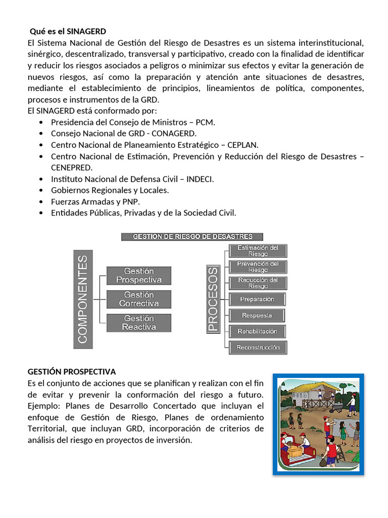 Qué Es El SINAGERD | PDF | Riesgo