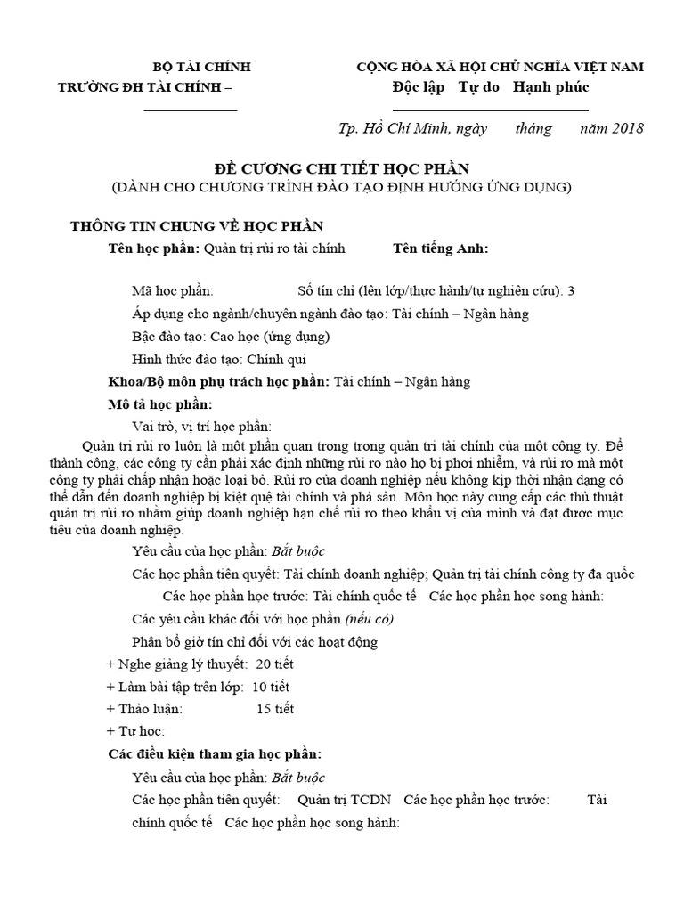 de Cuong QTRRTC Ung Dung | PDF