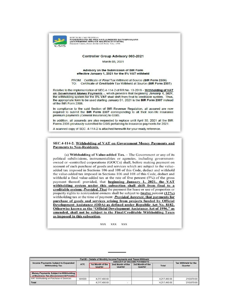 How To Fill-Out The Bir Form 2307 | PDF