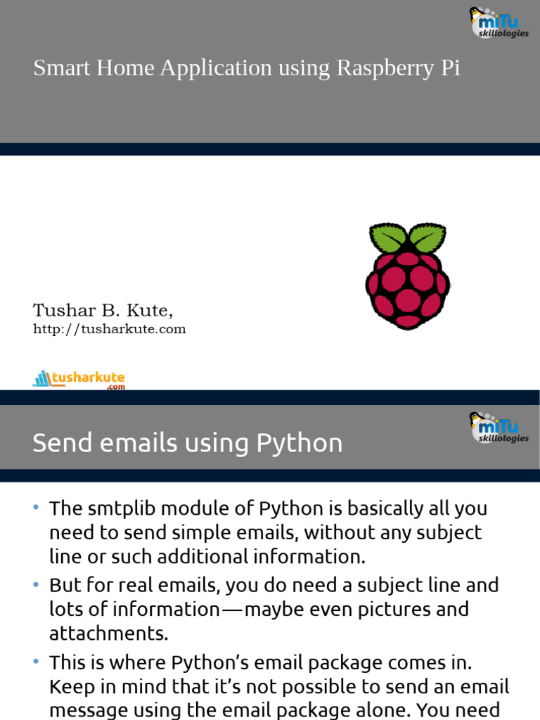 Smart Home Application With Raspberry Pi | PDF | Computer Engineering | Telecommunications