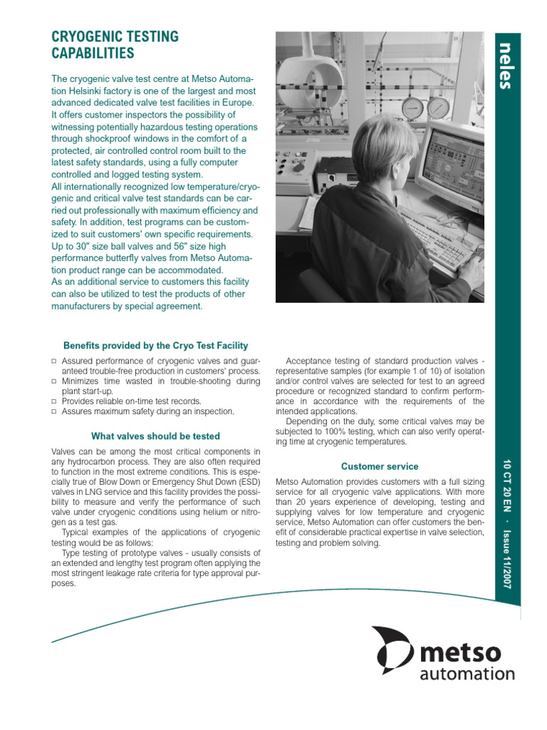 Cryogenic Test | PDF | Cryogenics | Valve