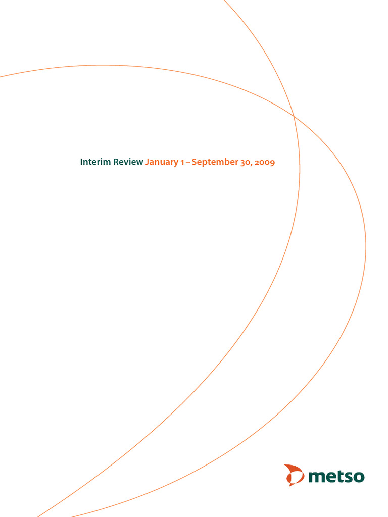 Metso 2009 q3 Interim Review | PDF | Paper | Pulp (Paper)
