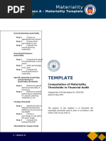 Materiality, PM, CTT - Exercise | PDF