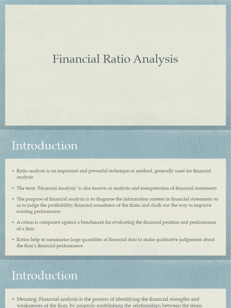 Lecture 2 Financial Ratio Analysis | PDF | Dividend | Equity (Finance)