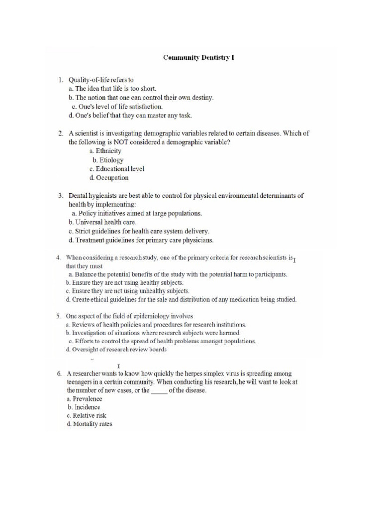 Community - Midterm Review | PDF