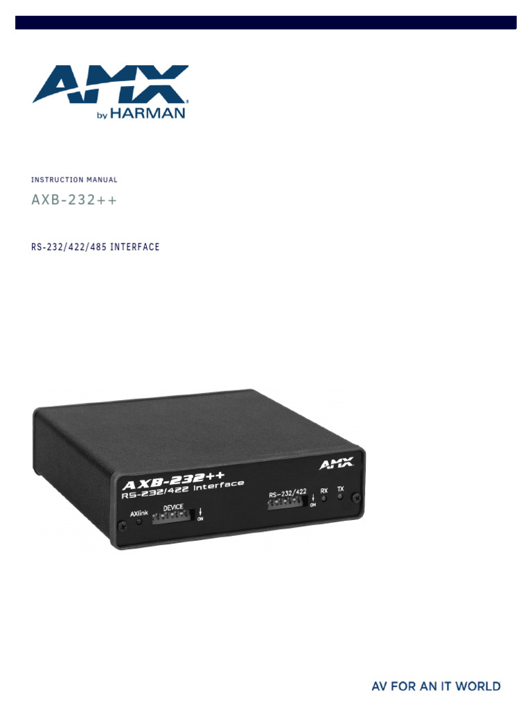 AXB-232++ Interface Safety Manual | PDF | Electrical Connector | Ac ...