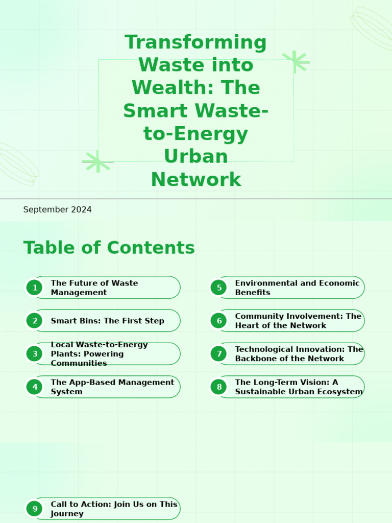 Transforming Wasteinto Wealth The Smart Wasteto Energy Urban ...