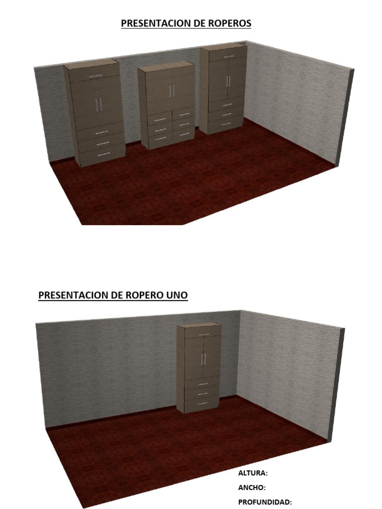 Presentacion de Roperos | PDF