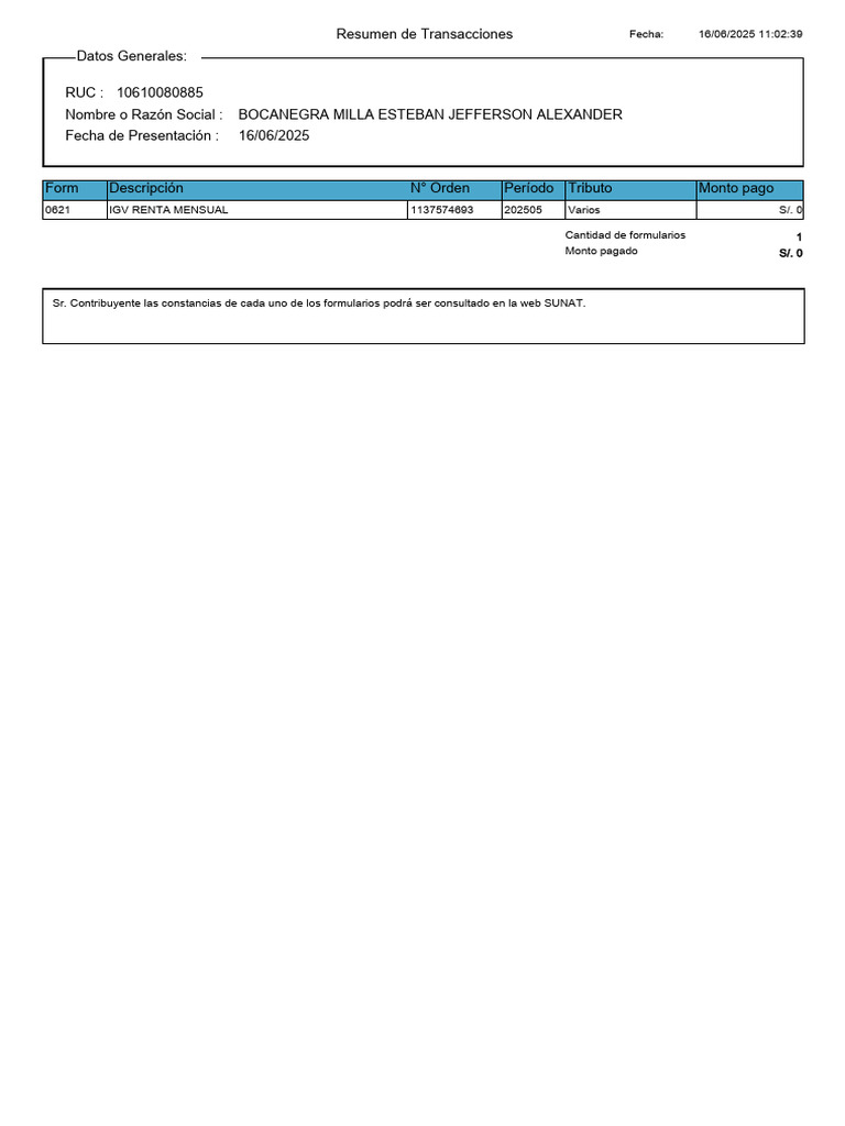 Resume N Trans Acci Ones | PDF