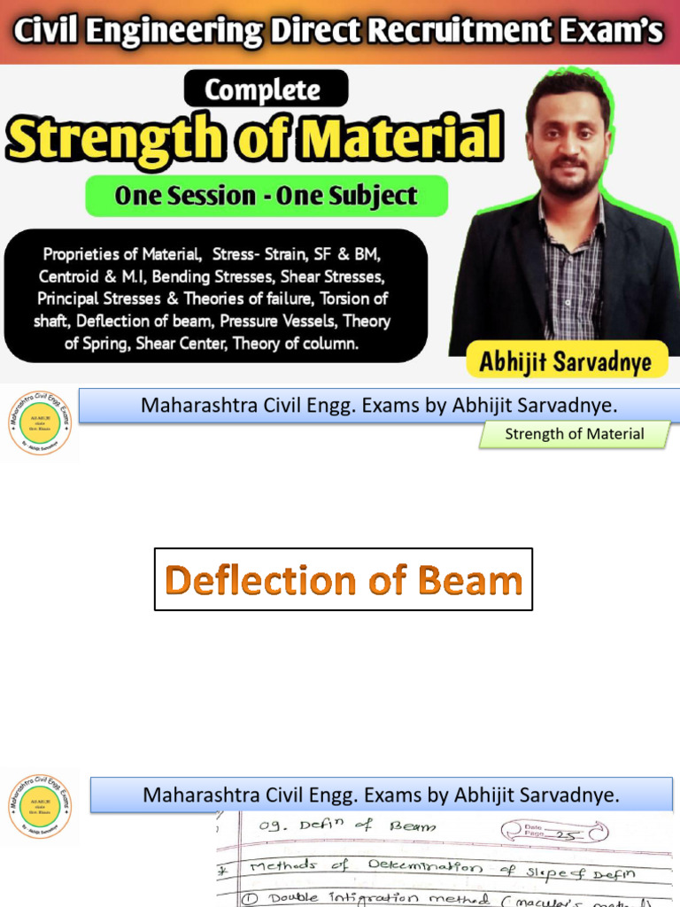 9) Deflection of Beam | PDF