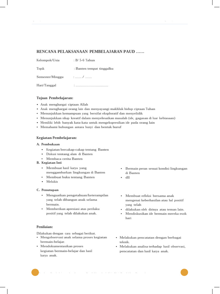 Contoh RPP Kurikulum Merdeka SD | PDF