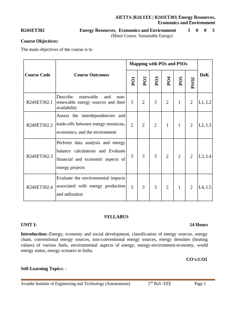 Energy Resources Economics and Environment | PDF | Photovoltaics ...