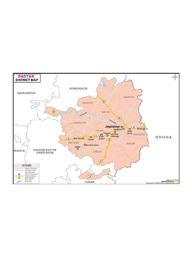 Bastar District Map | PDF