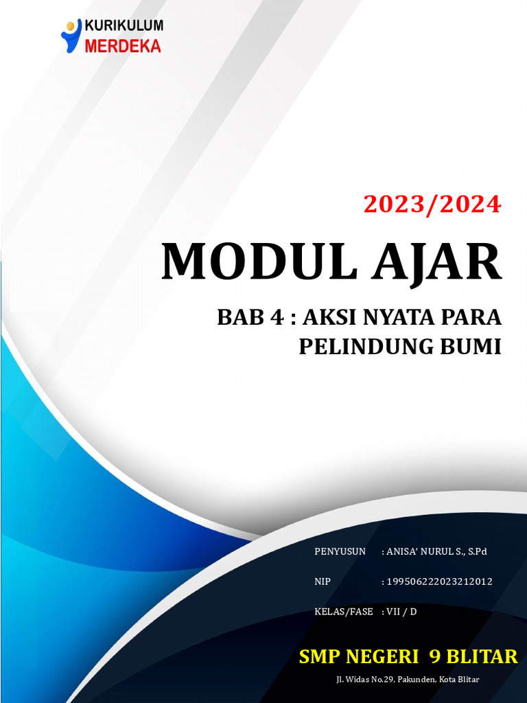 Modul Ajar BIN Kelas VII Semester Genap 2023 | PDF