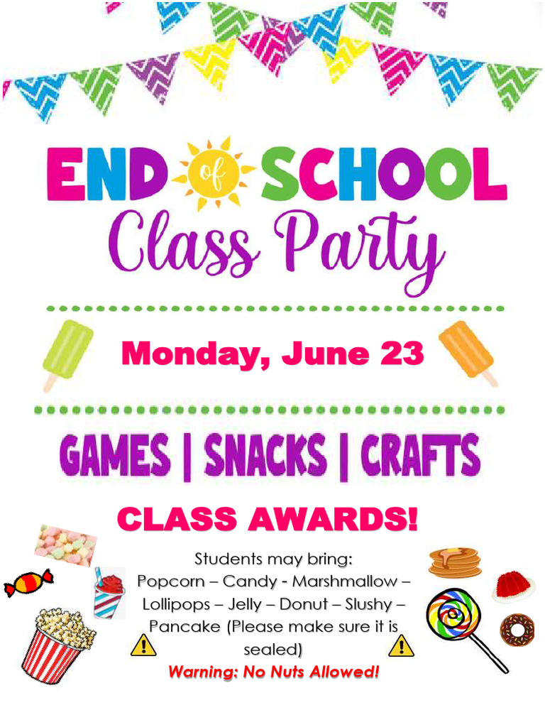 End of Year Party Flyer | PDF