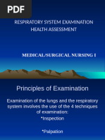Chest Examination: Technique | PDF | Physical Examination | Thorax