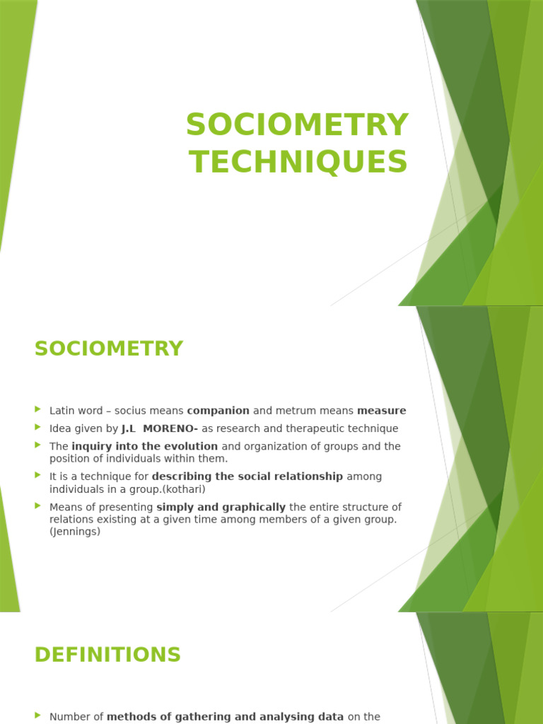 Understanding Sociometry Techniques | PDF | Matrix (Mathematics)