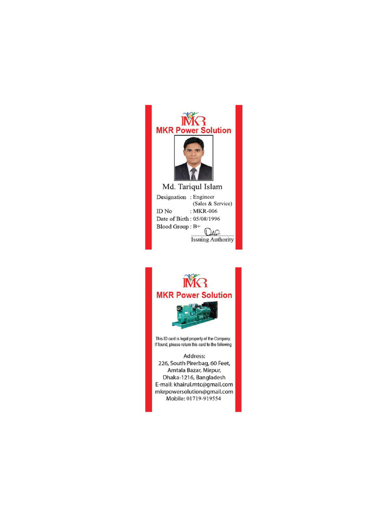 MKR ID Card 6 | PDF
