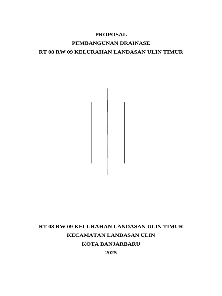 Proposal Drainase RT 08 | PDF