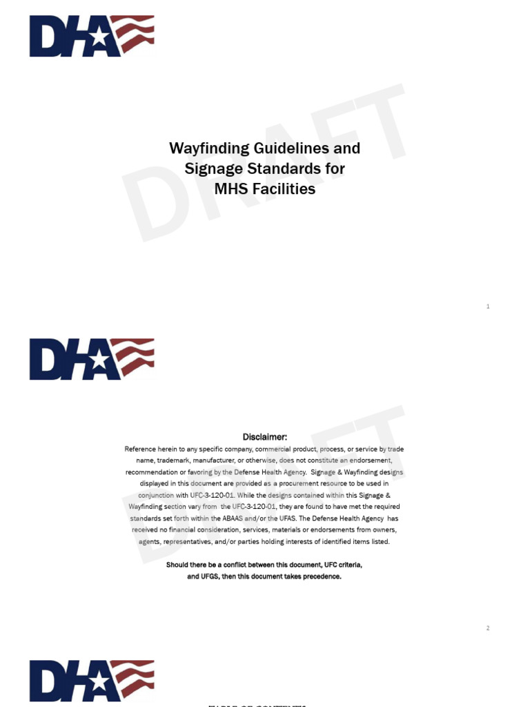 Wayfinding Guidelines Signage Stds Mhs Fac 17nov2022 | PDF | Graphic ...