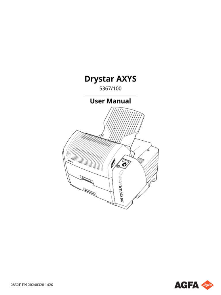 Drystar AXYS User Manual 2852 F 20240328 1426 (English) | PDF | Mains Electricity | Printer ...