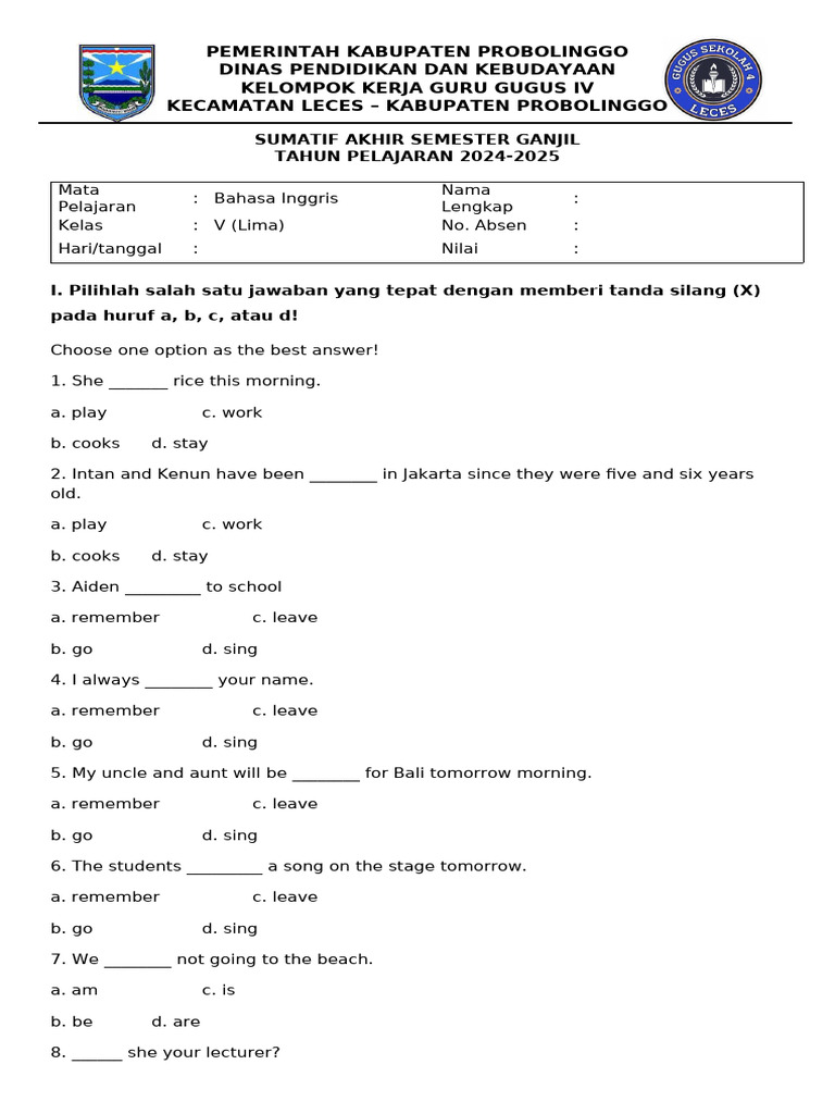 Pas Bing Kelas 5 | PDF | Chess Theory | Chess
