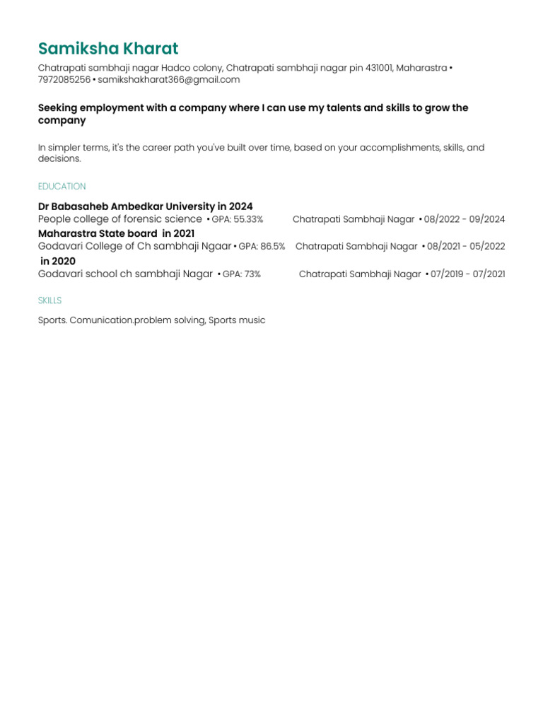 Untitled Resume | PDF