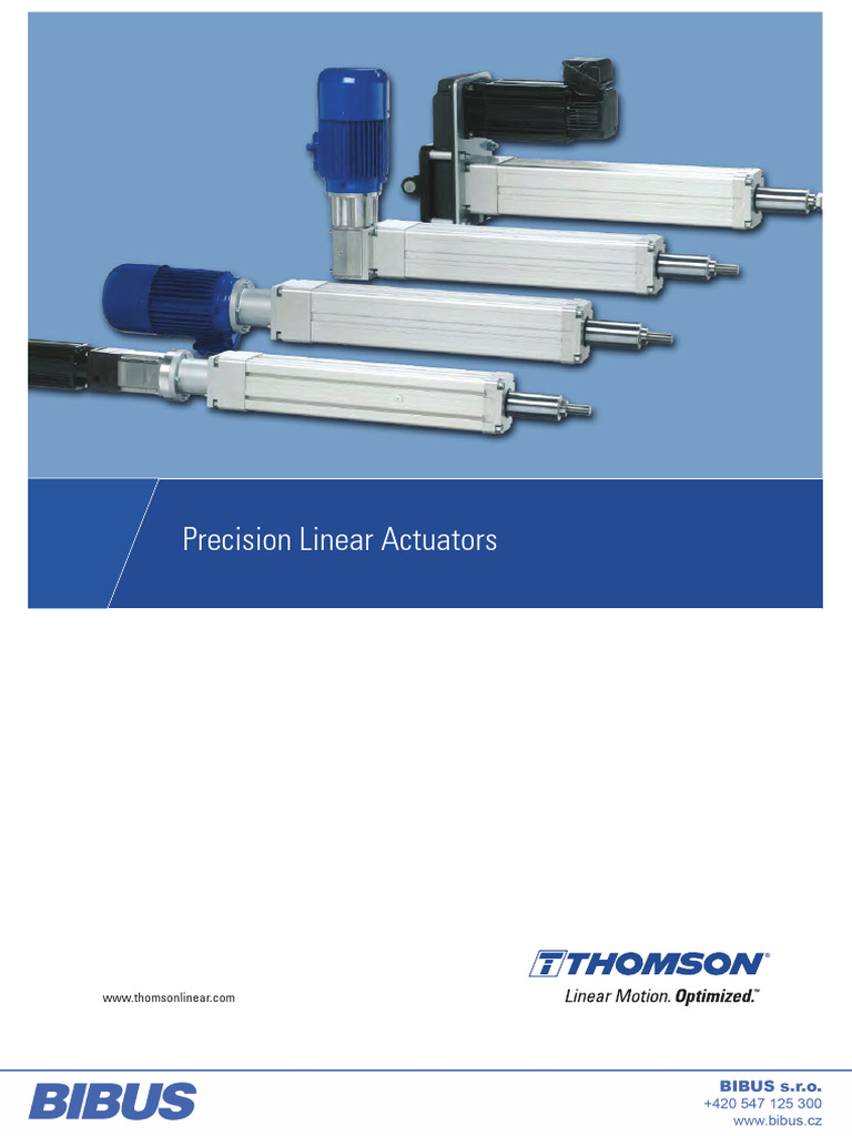 Precision Linear Actuators Ctuk | PDF | Actuator | Screw