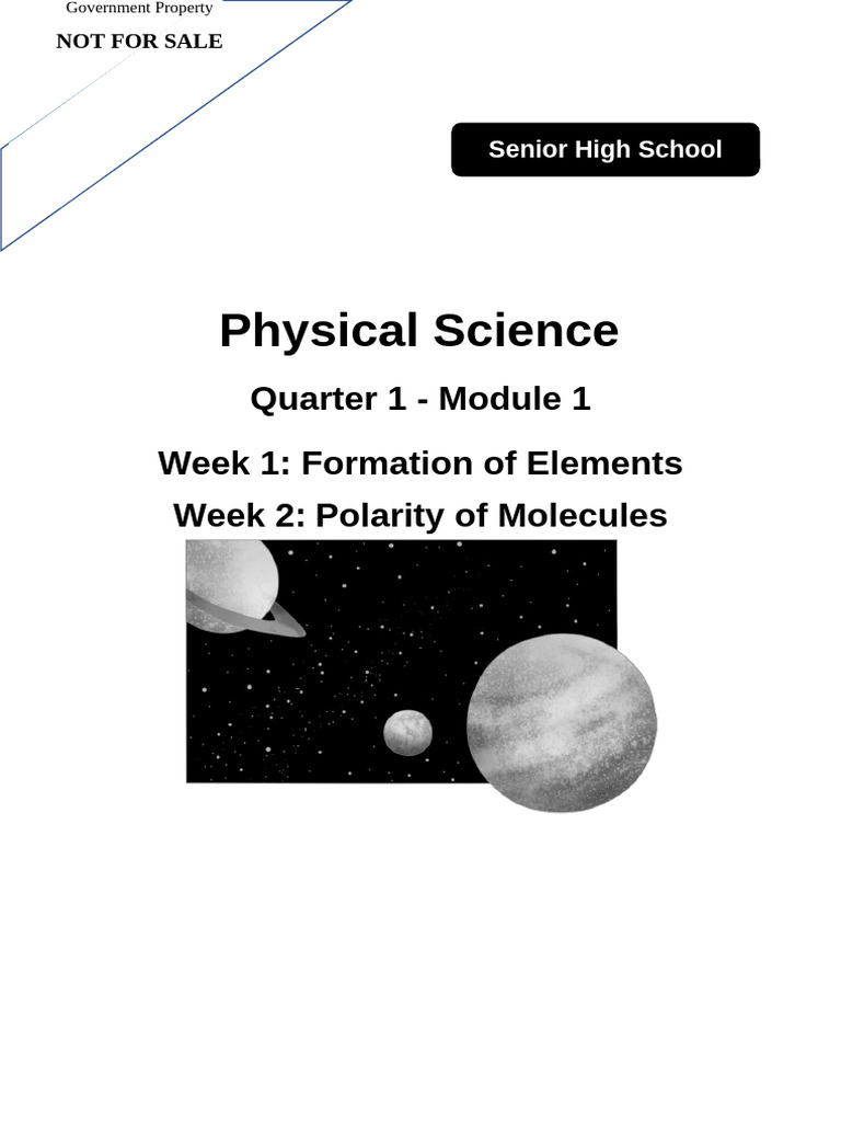 Physical Science: Elements & Molecules | PDF | Chemical Elements ...