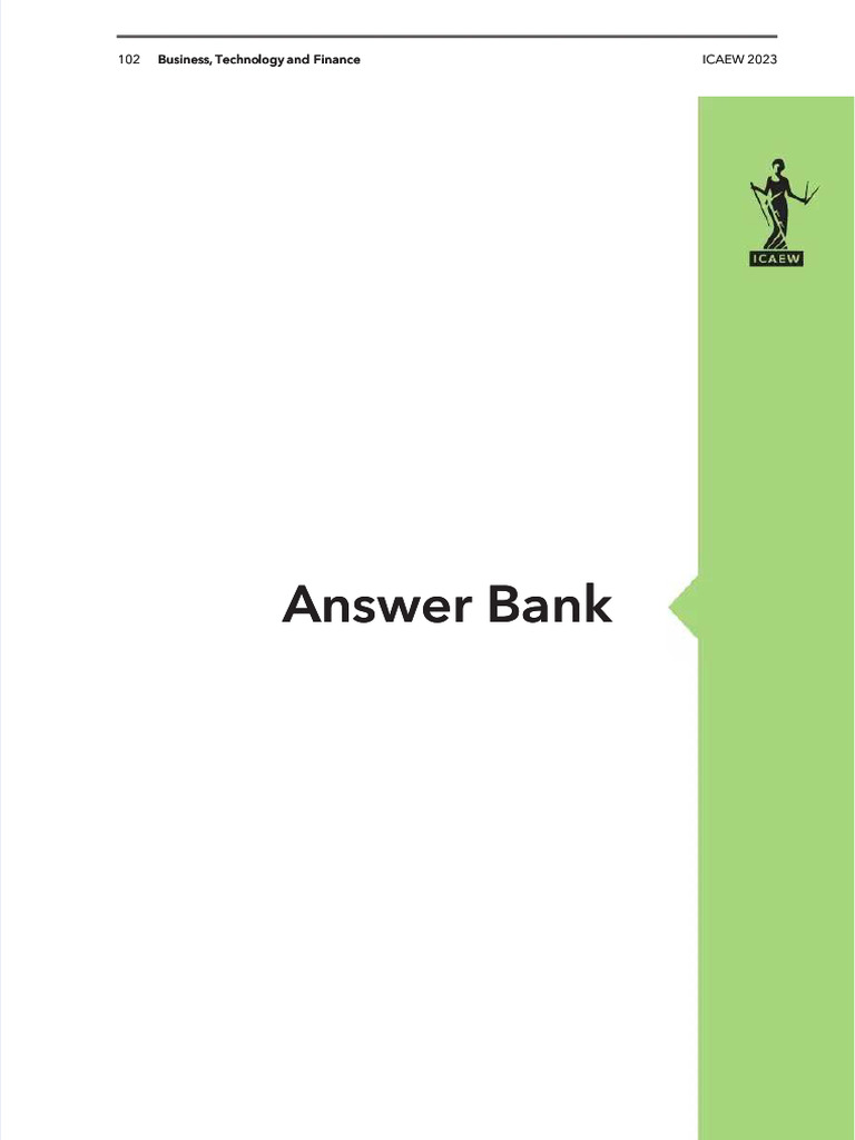Icaew Answer | PDF | Marketing | Strategic Management