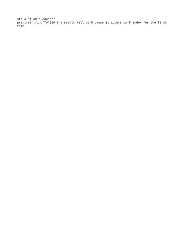 Find STR Function | PDF