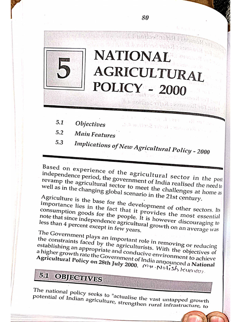 Mod - II Agriculture During Post Reform Period | PDF