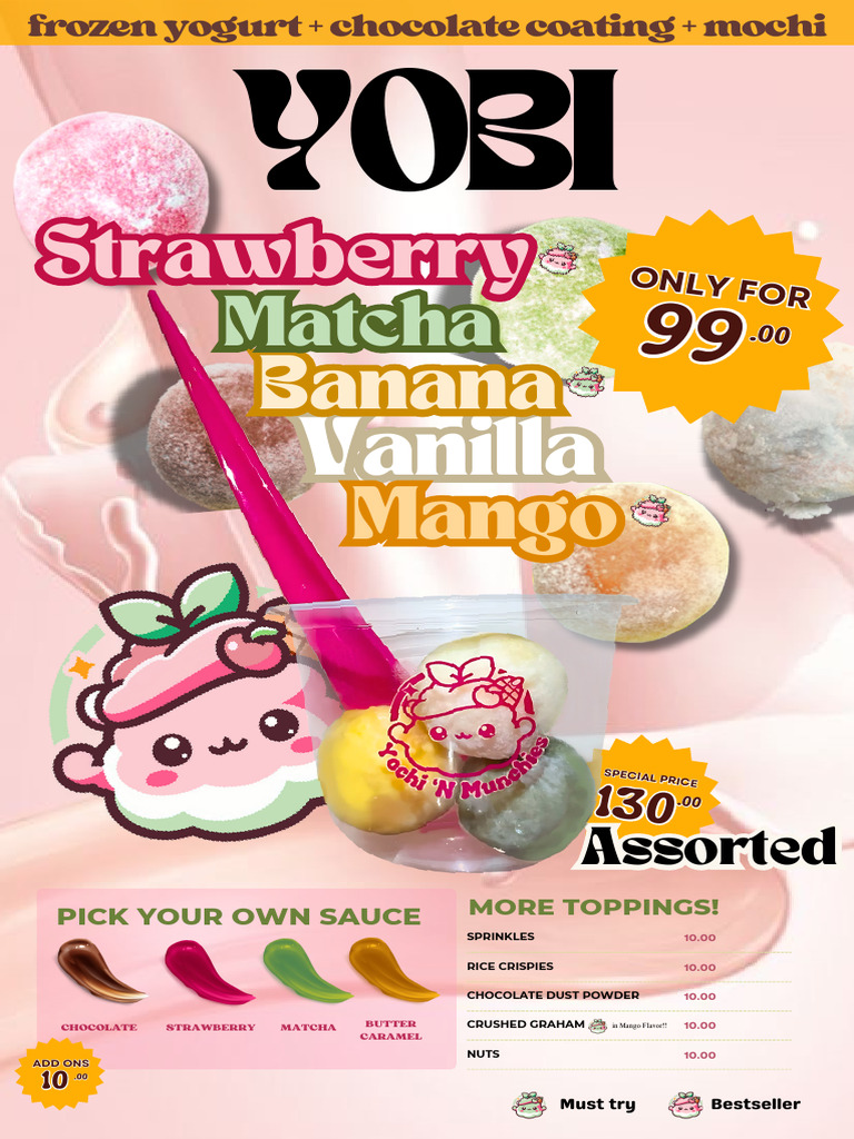 Yochi 'N Munchies UPDATED Menu | PDF