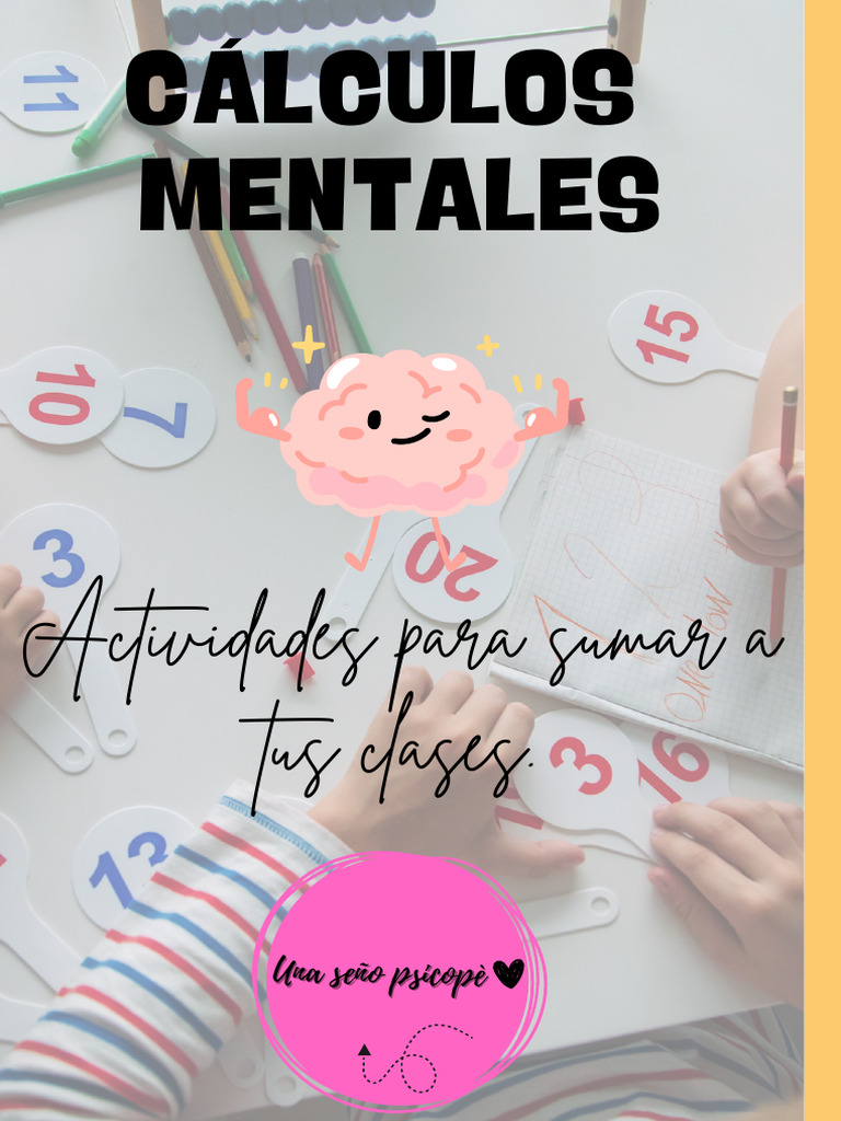 Cálculos Mentales - Primer Grado | PDF